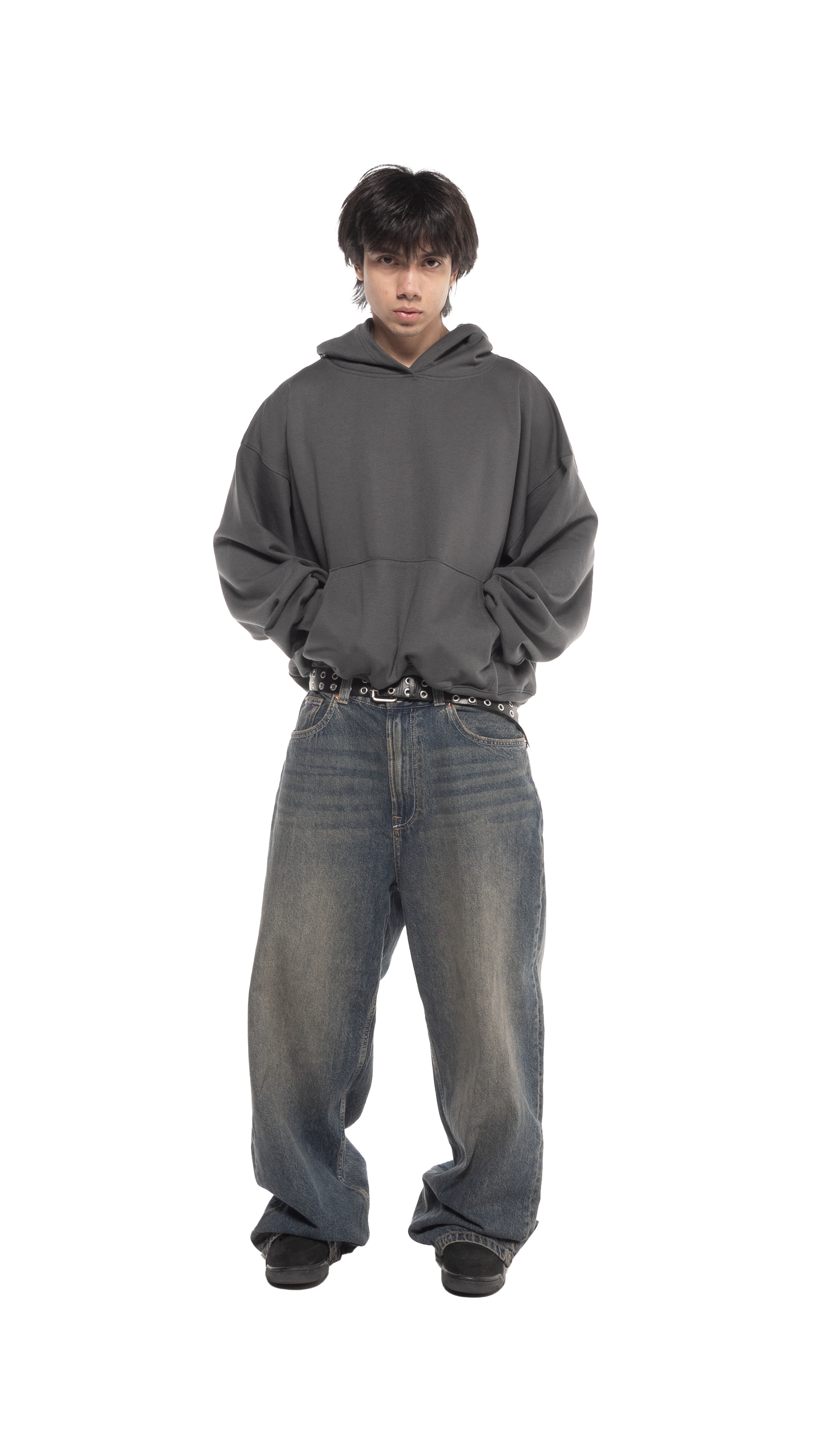 Sudadera Boxy Gris - Punto Fino