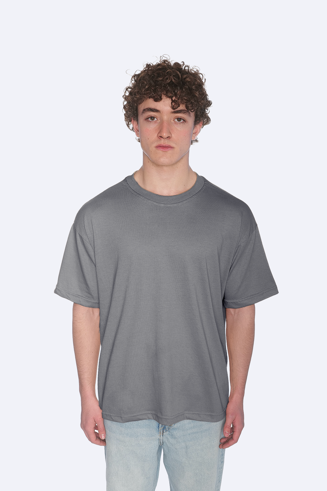 Playera Oversize Gris - Punto Fino