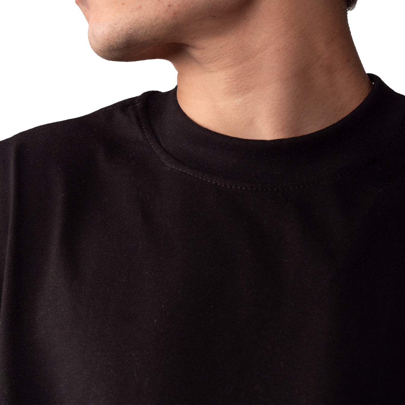 Playera Oversize Negra – Punto Fino