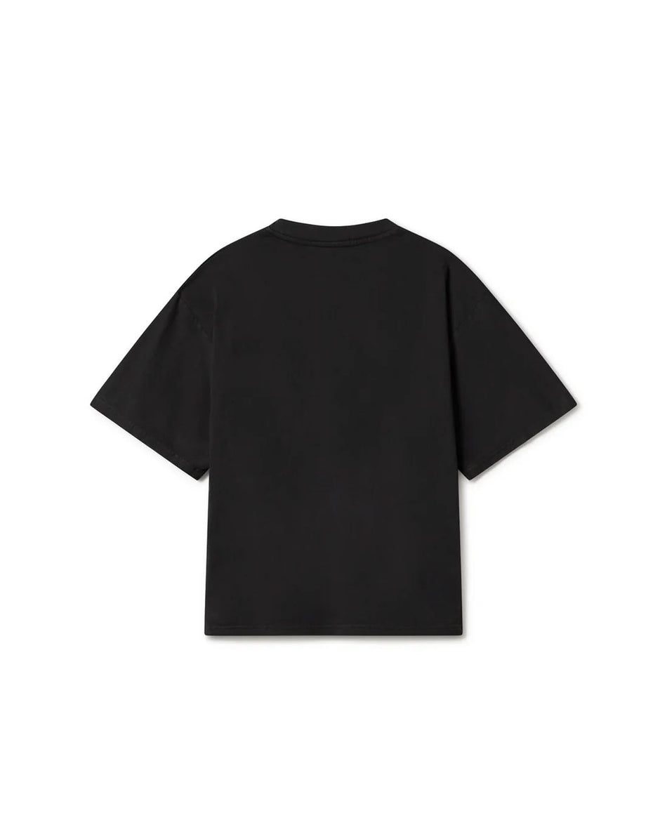 Playera Oversize Negra - Punto Fino