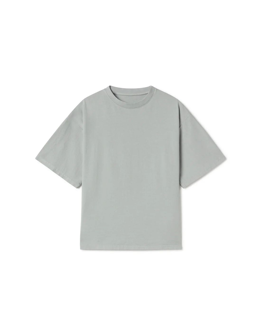 Playera Oversize Gris Claro – Punto Fino
